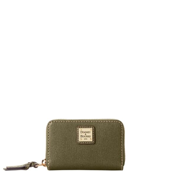 Dooney & Bourke | Bags | Dooney Bourke Saffiano Large Zip Around Credit ...